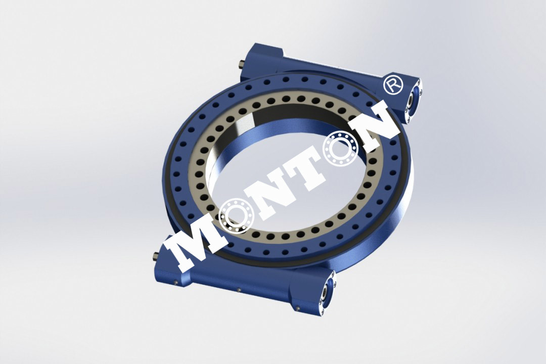 Dual Axis Electric Gear Reducer Worm Gear Slew Drive For Solar Tracker ...